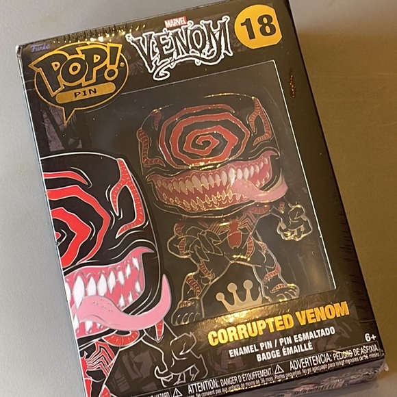 Funko | Other | Funko Pop Pin Marvel Corrupted Venom Enamel Pin 8 ...